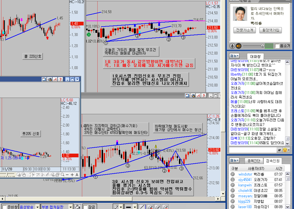 백리향의 시장읽기 11월 20일 쉬어가는 가두리장 하락경고 선옵전문가분석 선물옵션 팍스넷 증권포털